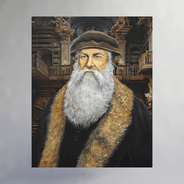 Oil Portrait Series - Theodore Beza - Biblical Heritage Exhibit