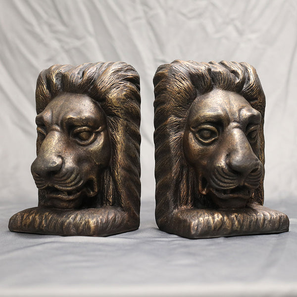 Lion Head Bookends (set of 2) - Biblical Heritage Exhibit