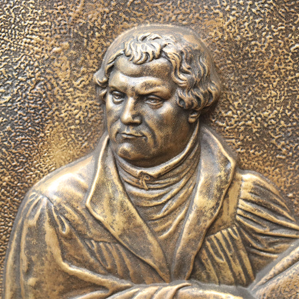 Martin Luther - Large Cold Cast Portrait with Bronze Finish - Biblical ...