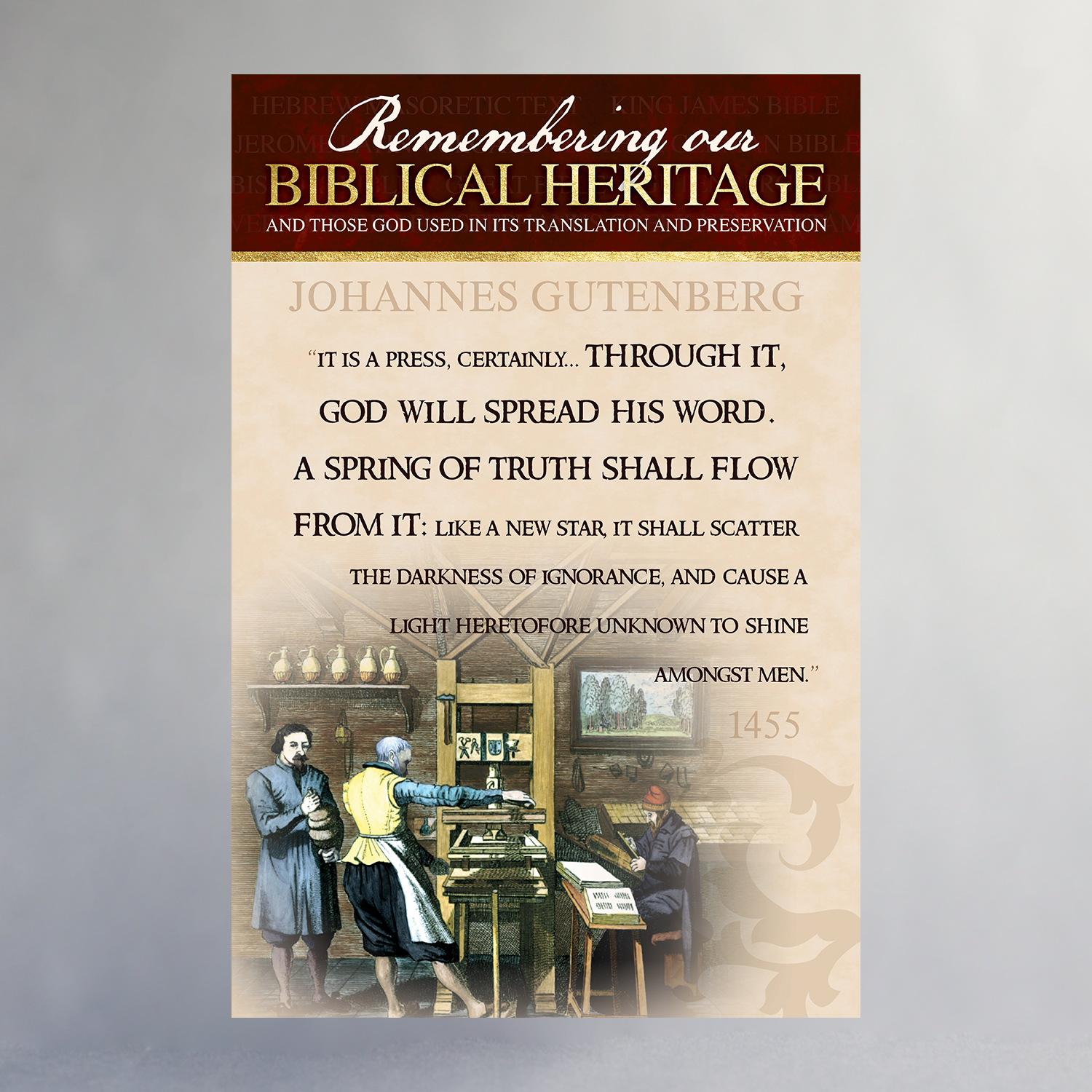 24" x 36" Biblical Heritage Poster Series - Entire Series (12 posters ...