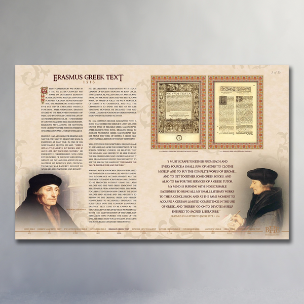 36” x 24” Portfolio Poster Series - Erasmus Greek Text - Biblical ...